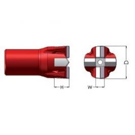 Cross bit R32 - 51mm